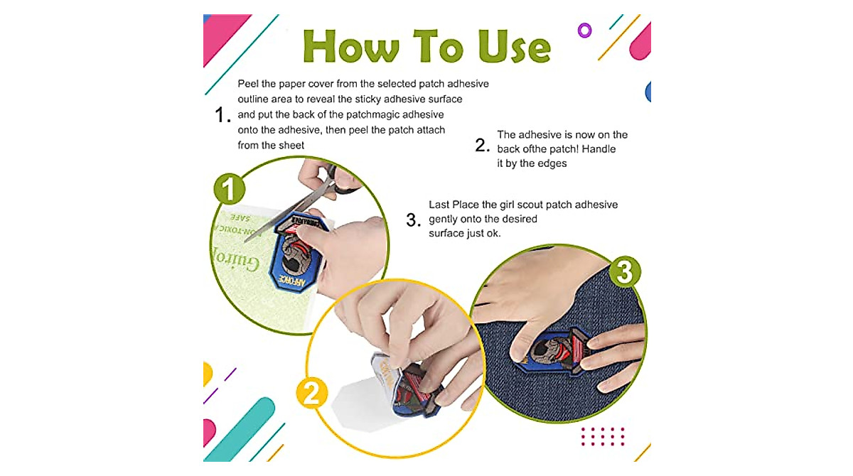 Magic Patch Adhesive Kit for Fast Fabric Repairs & Custom Patches