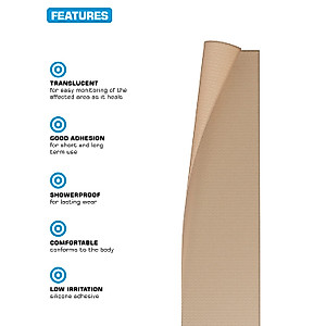 Neo G Opti-Heal Wound Recovery Silicone Scar Strips for Surgical Scars, C Section, Burn, Acne, Keloid Treatment - Medical Silicone Scar Sheets - New and Old Scar Treatment - 1.6 x 5.9 inch - 6 Strips