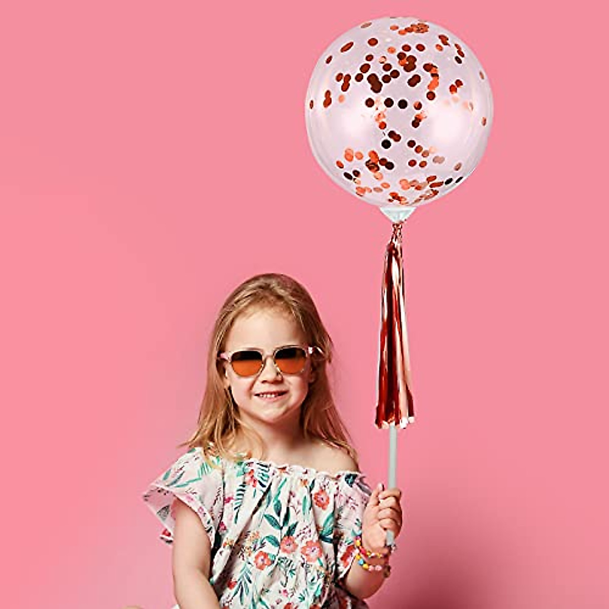 20 Pieces Transparent Bobo Balloons and 20 Pieces Bobo Balloon Sticks Clear Balloon Holder with Cups Bubble Clear Balloon for Birthday Party Wedding Anniversary Indoor and Outdoor Decoration (20 Inch)