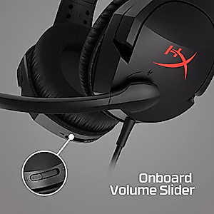 HyperX Cloud Stinger – Gaming Headset, Lightweight, Comfortable Memory Foam, Swivel to Mute Noise-Cancellation Mic, Works on PC, PS4, PS5, Xbox One, Xbox Series X|S and Mobile,Black