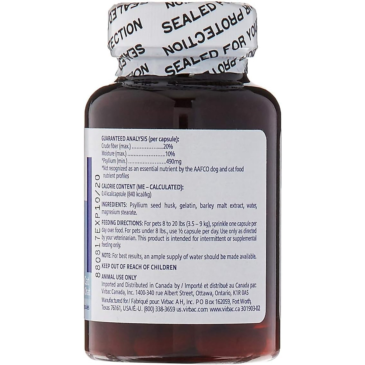 Virbac Vetasyl Fiber Supplement (100 Capsules)