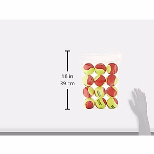 GAMMA Sports Kids Training (Transition) Balls, Yellow/Orange, Quick Kids 36, 12-Pack