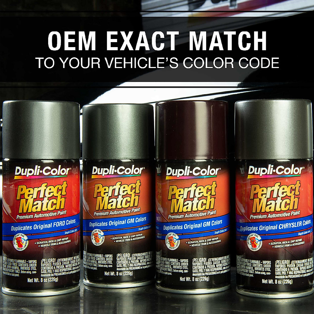 Dupli-Color EBUN01007 Perfect Match, Universal Black, 8 oz.