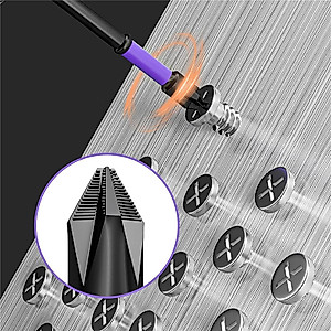 High Hardness and Strong Magnetic Bit - D1 Anti-Slip And Shock-Proof Bits With Phillips Screwdriver Bits, Portable Heavy Duty Magnetic Bit Kit, Cross Slot Head with Storage Base for Power Screwdriver