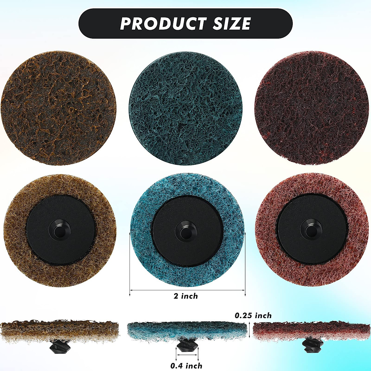 150 Pcs Sanding Discs Set 2 Inch Roll Lock Discs Sanding Pads Die Grinder Accessories Surface Conditioning Discs Fine Medium Coarse for Die Grinder Sanding Disc Surface Grind Burr Polish