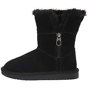 Koolaburra by UGG Unisex-Child Aribel Short Boot, Black, 5 Toddler US