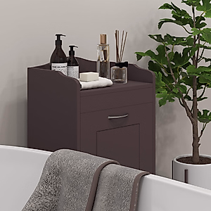 HOMCOM 31" Tilt Out Laundry Hamper, Free Standing Home Organizer Hamper, Bathroom Storage Cabinet, Coffee