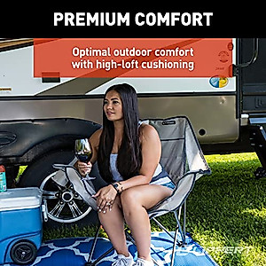 Lippert Double-Wide Padded Camping Chair with Carry Bag (2021000207)