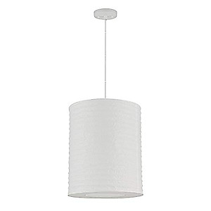 Globe Electric 60764 Novogratz x Globe Pendant, White Lantern