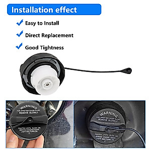 Gas Cap Fuel Cap Replace 1711A004 Fuel Gas Tank Cap Compatible with Mitsubishi 2004-2012 Eclipse 2004-2008 Endeavor&2010-2011 Endeavor 2004-2012 Galant 2014-2018 Outlander 2013-2019 Outlander Sport.