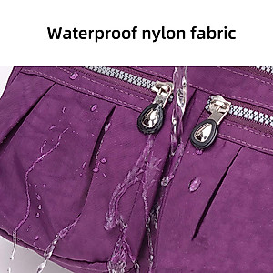 MINTEGRA Crossbody Shoulder Bag for Women, Nylon Waterproof Messenger Bag Lightweight Travel Work Bag Purse