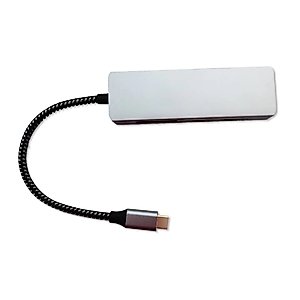 5 in 1 Type C Hub Multiport Adapter USB C Dongle for MacBook Pro with USB 3.0,USB 2.0 Ports SDTF Card Reader Compatible for MacBook Pro XPS,High-Speed and Enjoy Lifelike 4K Video