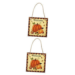 NOLITOY 2pcs Pumpkins Decor Hanger Rack Thanksgiving Door Hanger Thanksgiving Decorations Clothes Rack Thanksgiving Door Decorations Thanksgiving Wall Decorations Wood Hangers Wooden