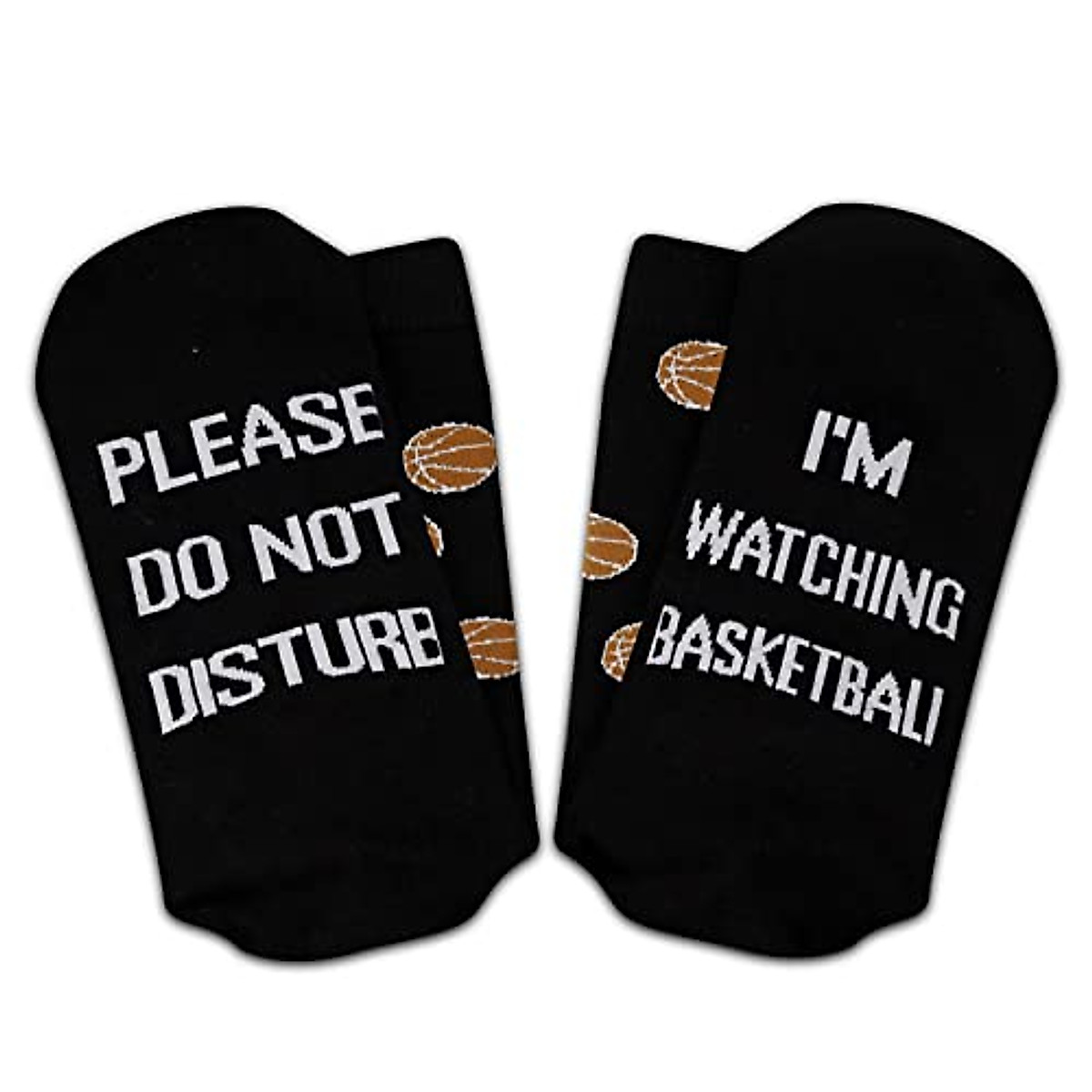 ZJXHPO Basketball Crew Sock Please Do Not Disture I'm Watching Basketball Novelty Sock For Basketball Lover Gift (Disture Basketball)