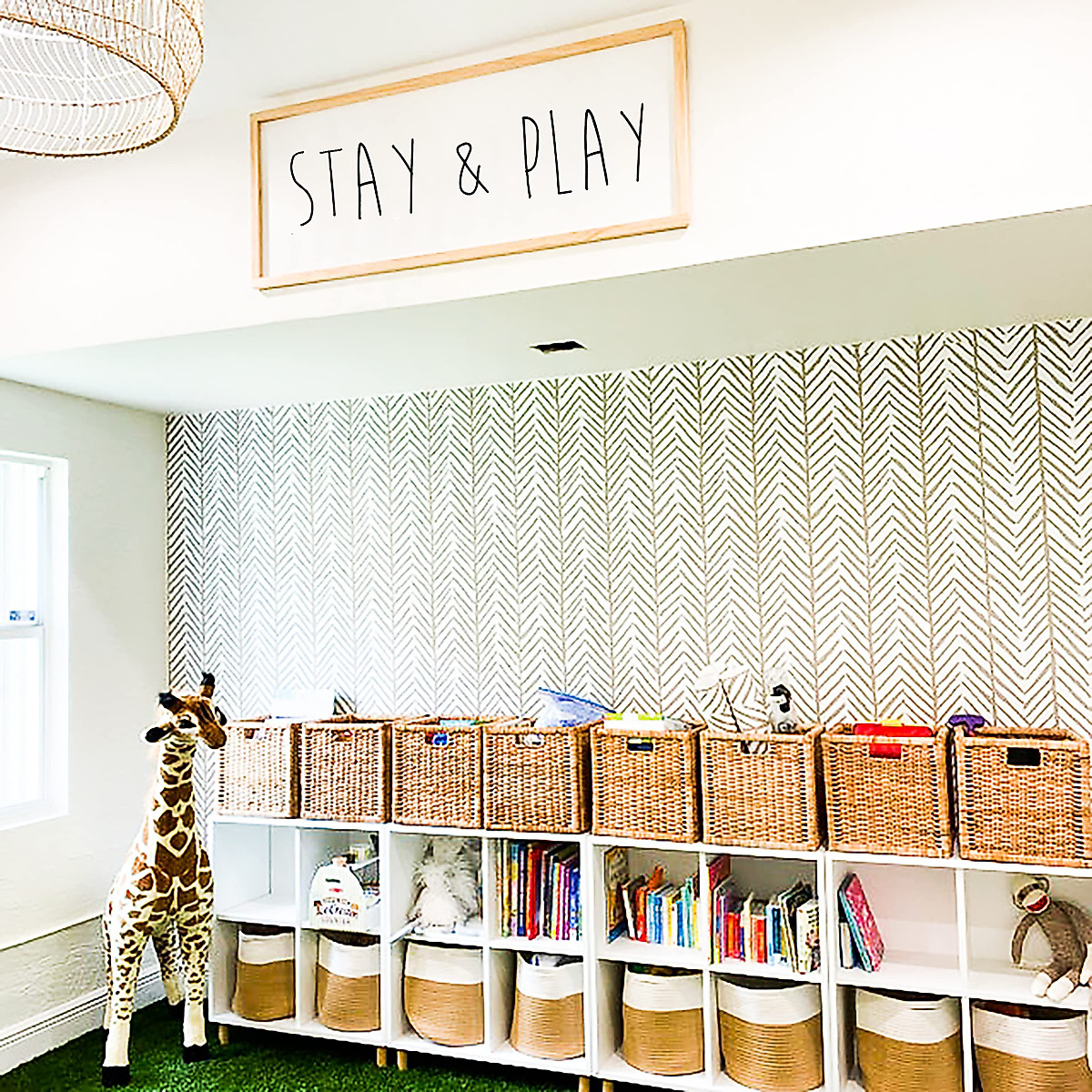 Playroom Wall Decor - Playroom Decor - Play Sign - Playroom Sign - Play Room Wall Decor - Stay And Play Sign - Lets Play Sign - Play Sign For Playroom - Lets Just Play - Playroom