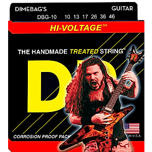 DR Strings Electric Guitar Strings, Dimebag Darrell Signature, Treated Nickel-Plated, 10-46