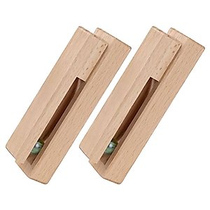 POPETPOP Wood Towel Hooks 2pcs Vintage Towel Holder Wooden Wall Mounted Towel Racks Clip with Hooks for Bathroom and Kitchen Home Decor