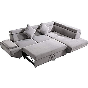 Sofa Bed Sectional Sofa Futon Sofa Bed Sleeper Sofa for Living Room Furniture Set Modern Sofa Set Corner Sofa Upholstered Contemporary Fabric