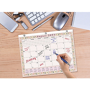 2024-2025 Academic Year 12 Months Student Calendar/Planner for 3-Ring Binder, Desk or Wall -v002