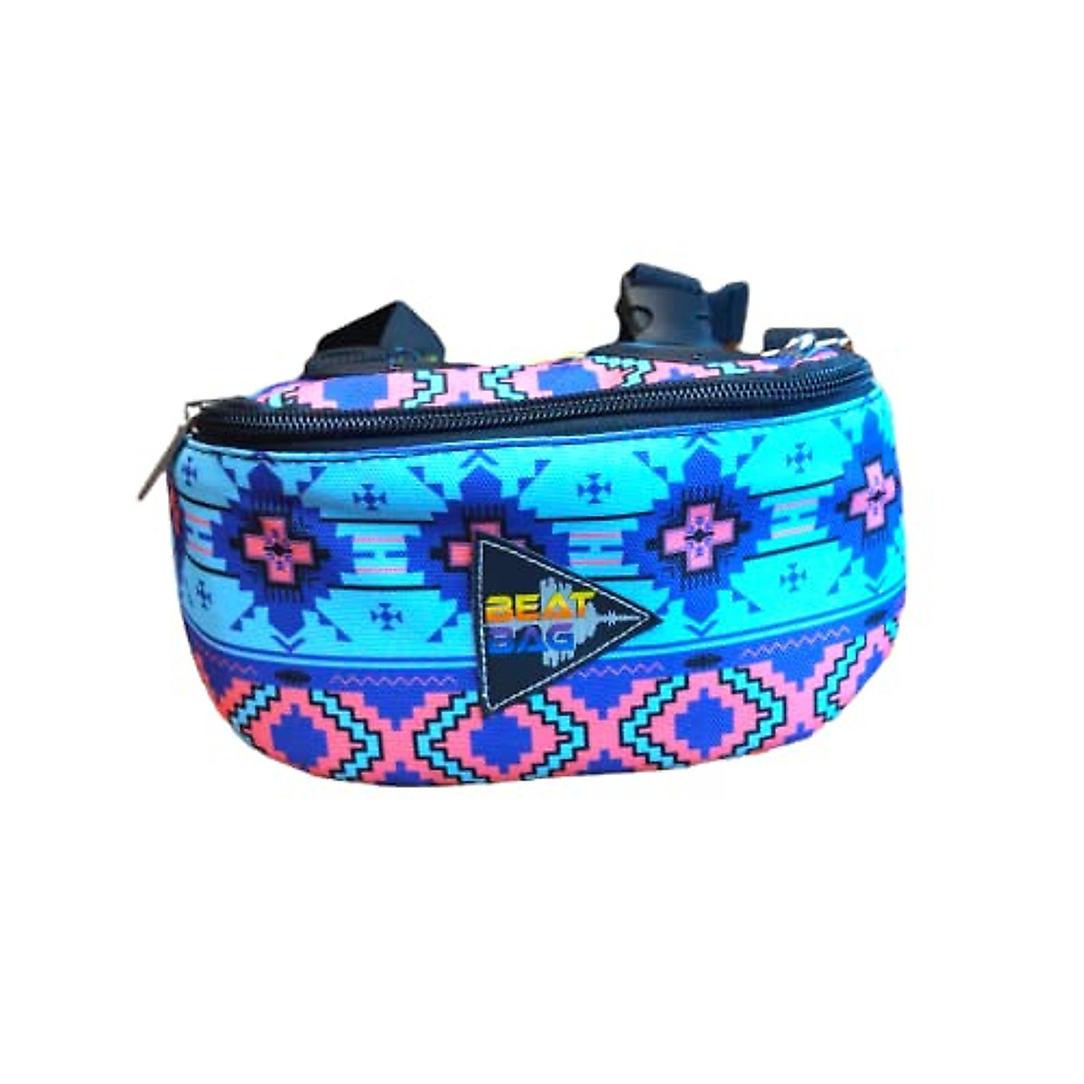 Beat Bag Schulz Equine Pommel Bag with Bluetooth Speakers - Bubble Gum Aztec