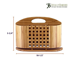 Totally Bamboo "Eco" Utensil, Flatware and Cutlery Drying Caddy for Totally Bamboo Eco Dish Drying Rack