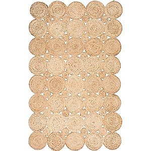 nuLOOM Hand Woven Drusilla Area Rug, 5' x 8', Natural