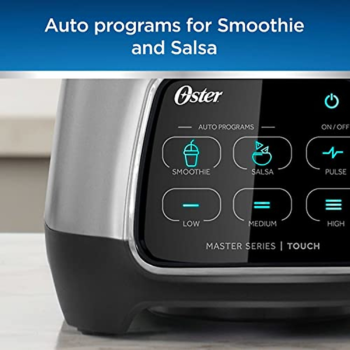 Oster Touchscreen Blender, 6-Speed, 6-Cup, Auto-program -for Smoothie, Salsa, 800W, Multi-Function blender, 2143023