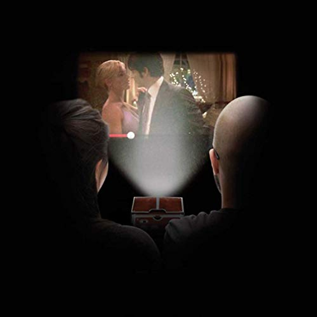 Mini Portable Projector Smart Phone Projector 2.0 Mobile Phone Projection for Home Audio & Video Projector(Brown)