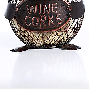 Too-arts Piggy Wine Barrel Cork Container Metal Sculpture Handicraft Gift Home Decor