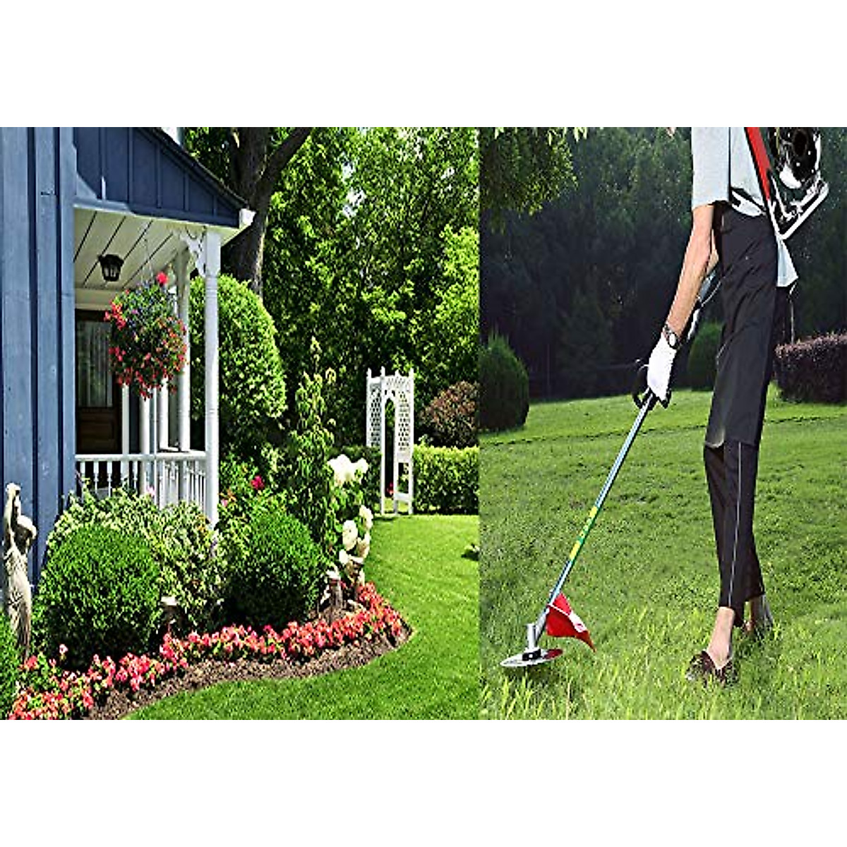 Trimmer Shoulder Strap Harness, Weed Eater Strap Harness + Weed Eater Strap Clamp, Comfort Strap Double Shoulder Garden, for Fits Trimmer Harness Shoulder Strap Garden Lawn Cutter Accessories