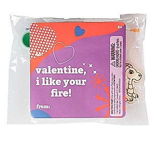 Valentines Cards for Kids Classroom -Dragon & Unicorn Wood Painting Kits (24ct)-Great Valentine's Day Gifts for Kids School Exchange -Each Valentine has Craft, Paints, Brush & Sticker for Boys & Girls