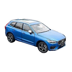 Scale Diecast car for Volvo XC60 SUV T5 Sports Section SUV Diecast Car Model 1/18 Size (Color : Blue)