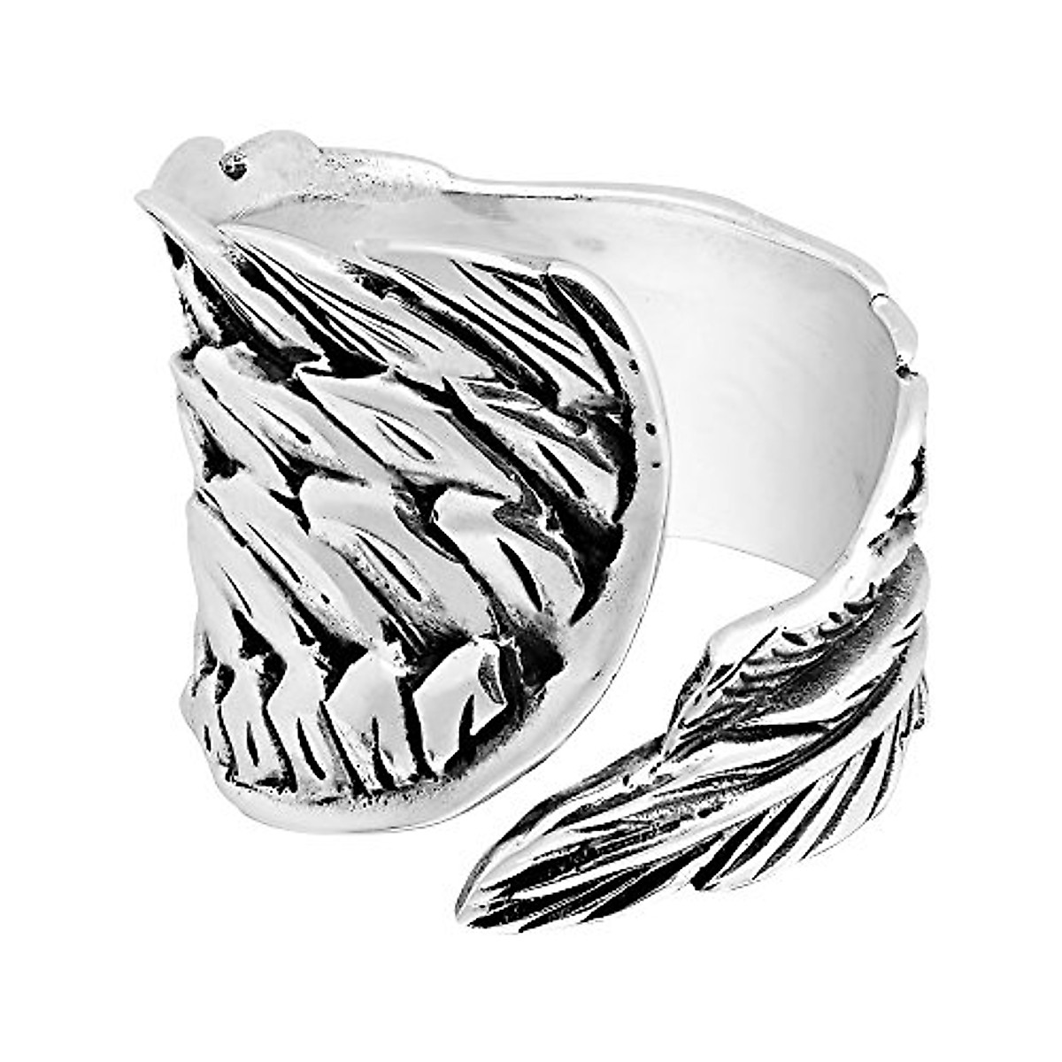 Guardian Angel Wing Wrap Around .925 Sterling Silver Ring (9)