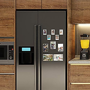 ONE WALL Acrylic Fridge Magnetic Frame, Double Sided Photo Refrigerator Magnet Picture Frame for Fujifilm Instax Mini, 2.36 x 3.54 Inch, Pack of 5