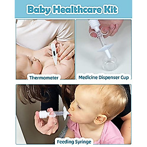 Baby Grooming and Health Kit, Lictin 15 in 1 Safety Care Set, Newborn Nursery Health Care Set with Hair Brush,Comb,Nail Clippers and More for Newborn Infant Toddlers Baby Boys Girls