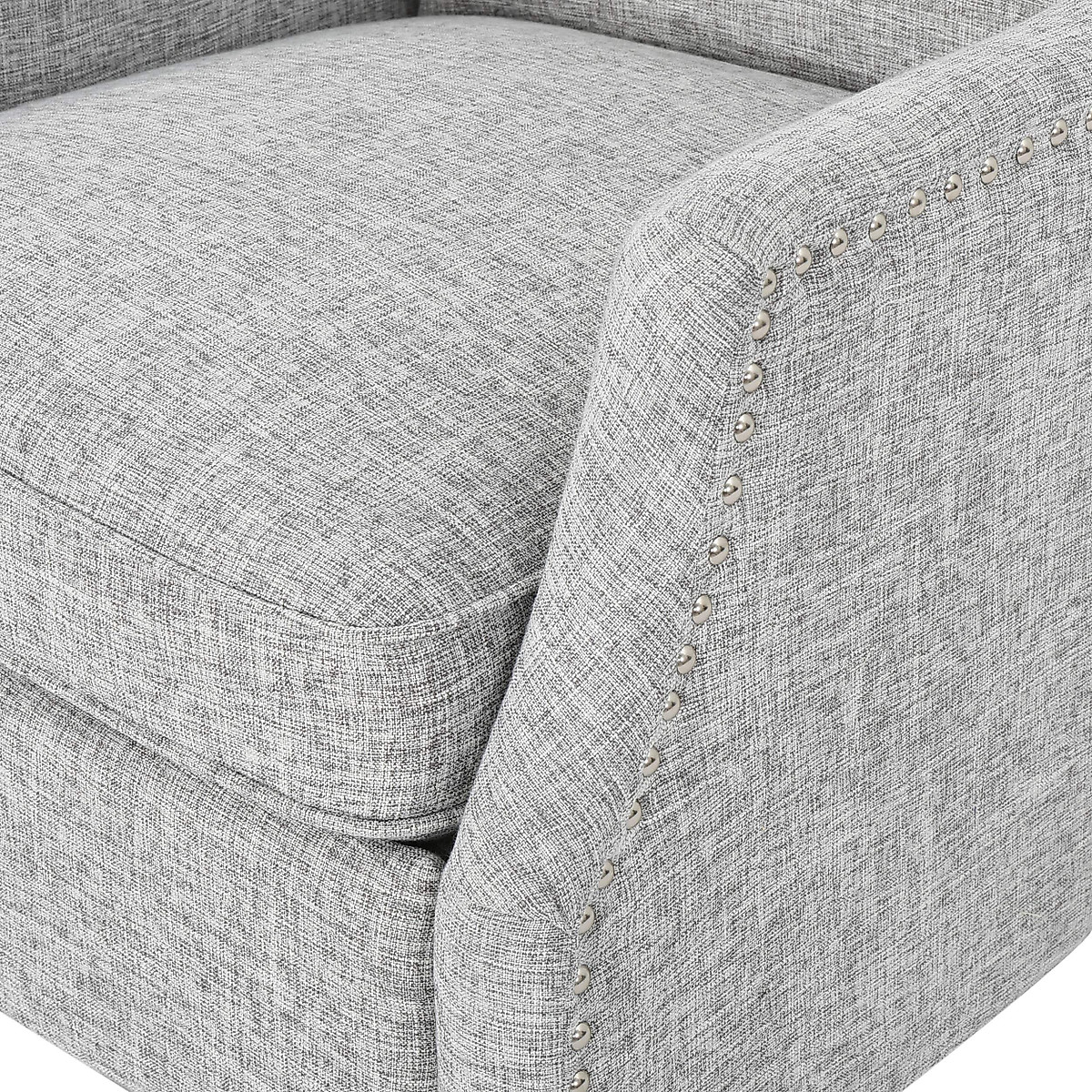 Christopher Knight Home Ellyn Fabric Recliner (Set of 2), Light Gray Tweed, Dark Brown