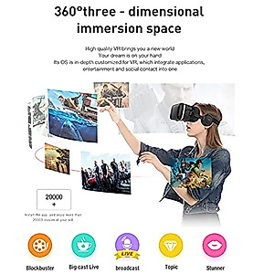 VR Virtual Reality 3D Glasses Vr Box 3D Goggles Headset Helmet Smart Glasses for Smart Phone Stereo (Color : 3)