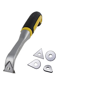 Spealloy Carbide Paint Multi-Purpose Scraper with Triangular Shaped Scraper,Hand-hold Scrapers, for Removing Paint Glue Varnish Rust,Contains only handle and triangular blade.