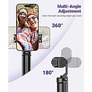 Mini Tripod, Anozer Small Tripod with Universal Phone Holder & Cold Shoe, Lightweight Phone Tripod Stand Compatible with iPhone 14 Pro Max/14 Pro, Travel Tripod for Camera/GoPro/Webcam/Mini Projector