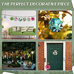 3 Pcs 10 Inch Sublimation Wind Spinner Blanks 3D Hanging Metal Sublimation Wind Spinners Double Sided Wind Powered Kinetic Sculpture for Yard Garden Indoor Outdoor