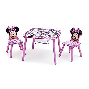 Disney Minnie Mouse Storage Table and Chairs Set Delta Children