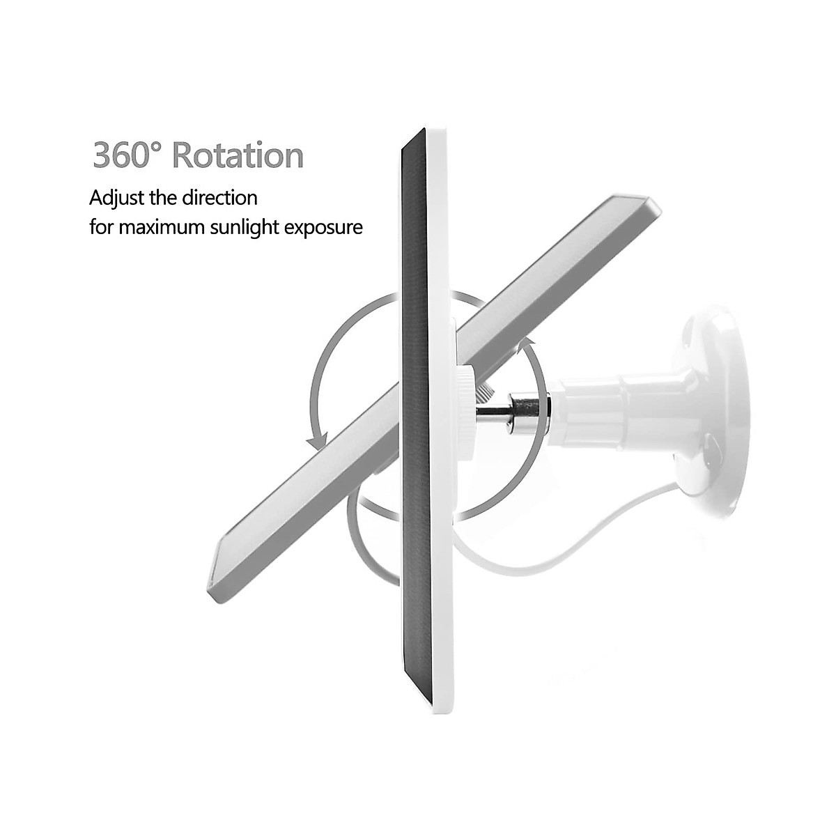 2 Pack Solar Panel for Outdoor Camera Micro USB & USB-C Solar Panel Charger, 5V 6W 4W 3W Solar Panel for Security Camera Fit for Wyze Cam Outdoor Pro V3,Arlo Essential,Blink,Simplisafe,Eufy & More