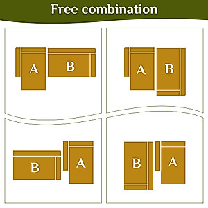 Nolohoo L-Shape Modular Sectional Sofa Couch, 105.2" Comfy Cloud Couch Deep Seat with Chaise Lounge, Modern Corner Sofa Upholstered Chenille 5 Seater Couches for Living Room, Green