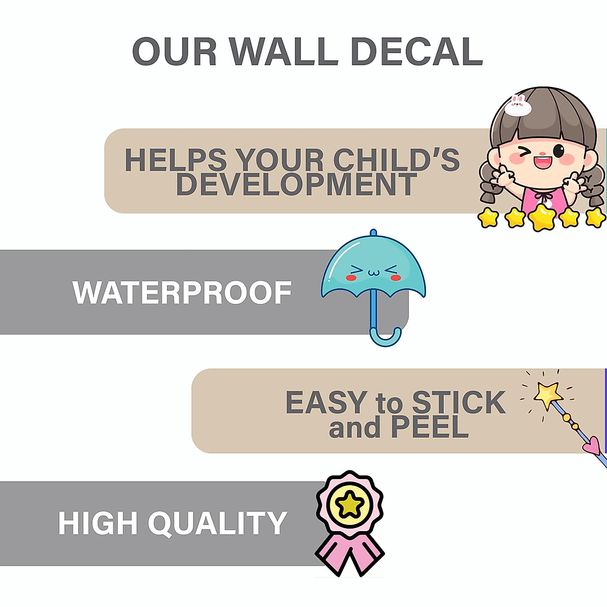 ABC Wall Stickers, Alphabet Wall Decals, Animal Alphabet Wall Decals, Classroom Wall Decals, ABC Wall Decals, Wall Stickers for Kids ABC Letters, ABC Decal for Kids Room