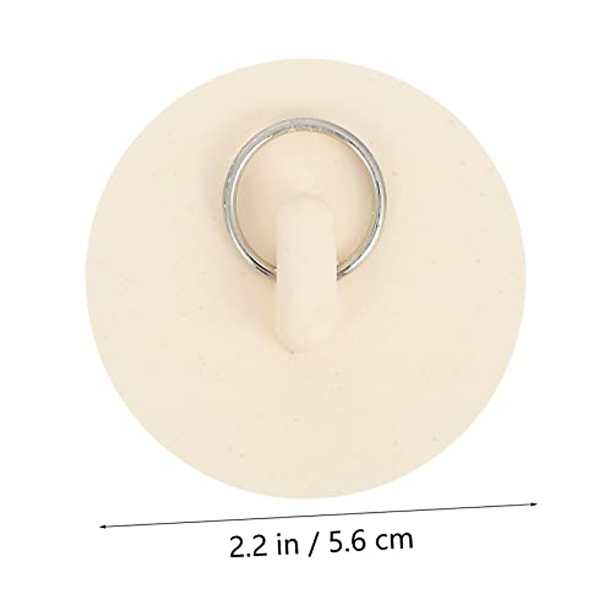 WOONEKY 6pcs Rubber Sink Stopper Kitchen Sink Plug Bath Plugs Drain Stopper Bathroom Drain Cover Bathtub Stoppers Bathroom Sink Stopper Bathtub Drain Bath Tub Stoppers Drain Plug White