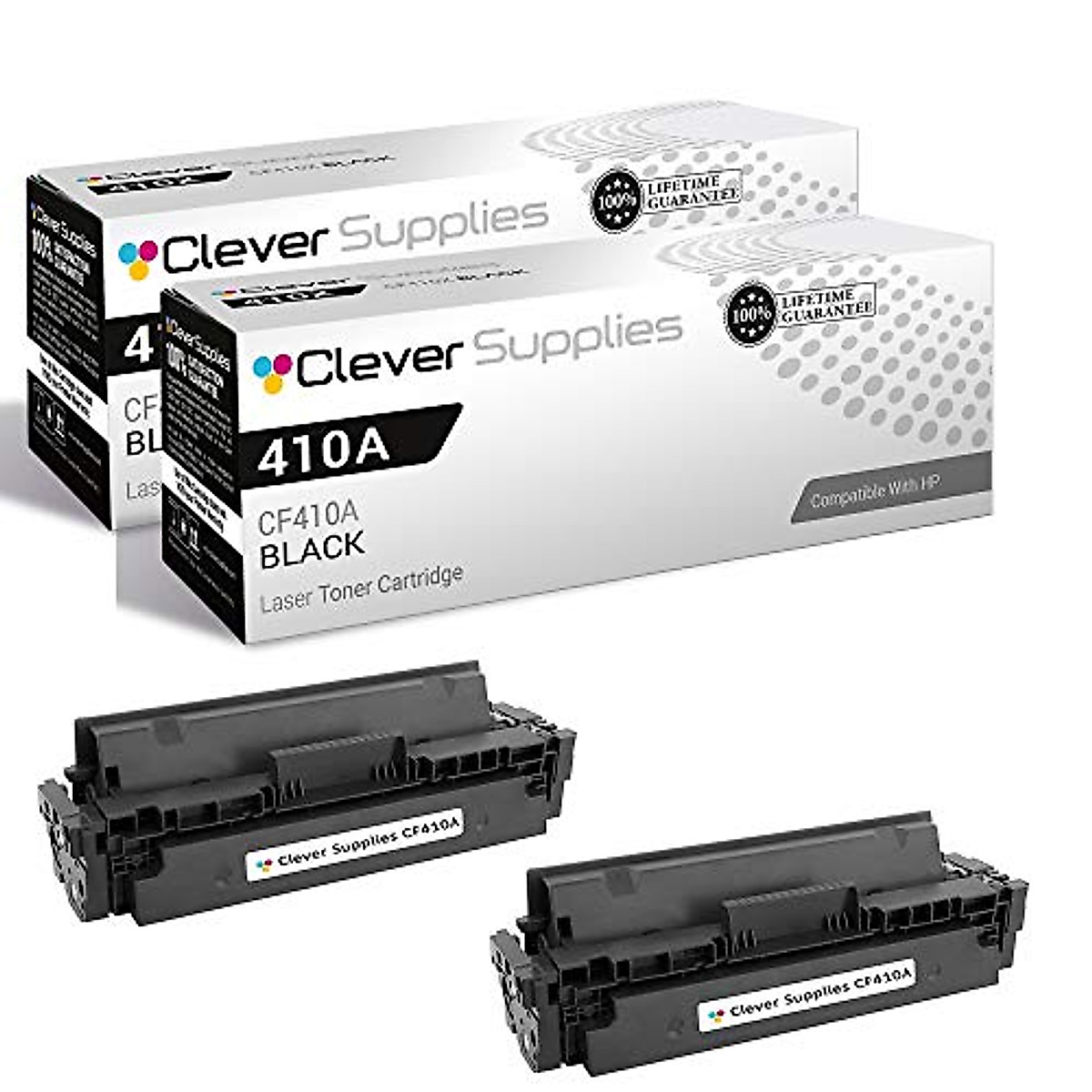 CS Compatible Toner Cartridge Replacement for HP 410A CF410A Black Laserjet Pro M452 M452dn M452dw M452nw M477fdw M477fnw Laserjet Pro M477fdn M452dn M452dw 2 Set