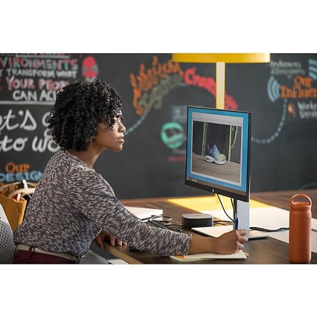 HP EliteDisplay E24 G4 24 Inch IPS LED Backlit, FHD 1920 x 1080, Blue Light Filter, HDMI, VGA, DisplayPort Monitor (Renewed)