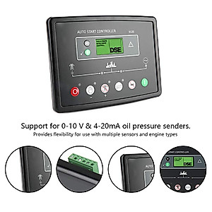 Generator Controller Module, DSE6120 Generator Control Panel LCD DisplayGenerator Controller Module