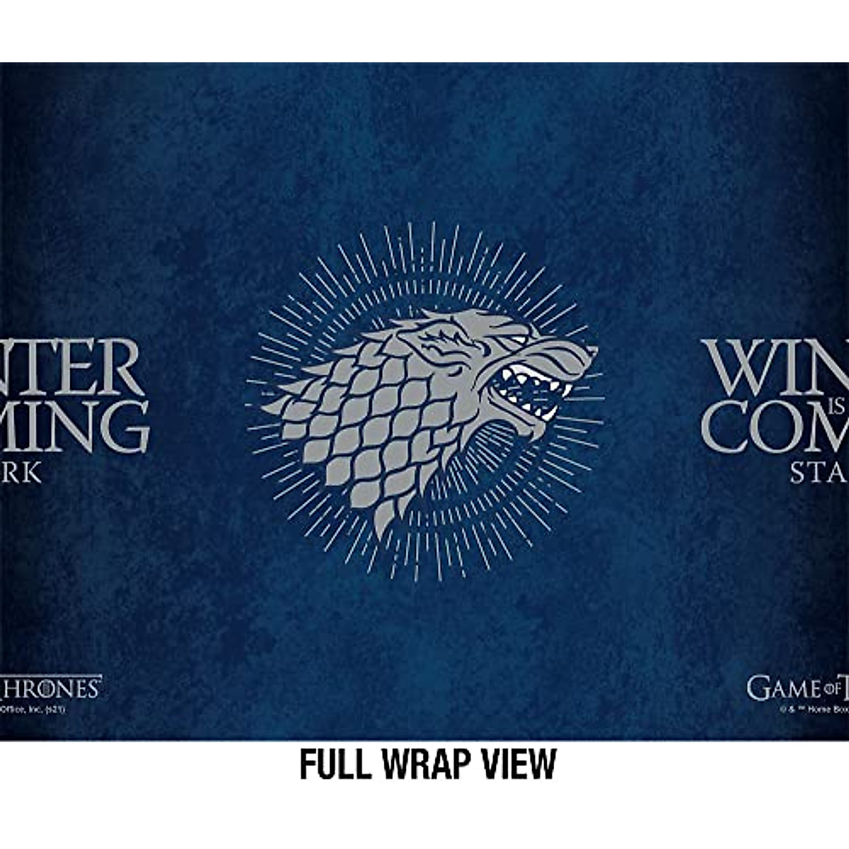 Game of Thrones OFFICIAL Stark Sigil 24 oz Insulated Canteen Water Bottle, Leak Resistant, Vacuum Insulated Stainless Steel with Loop Cap, Black