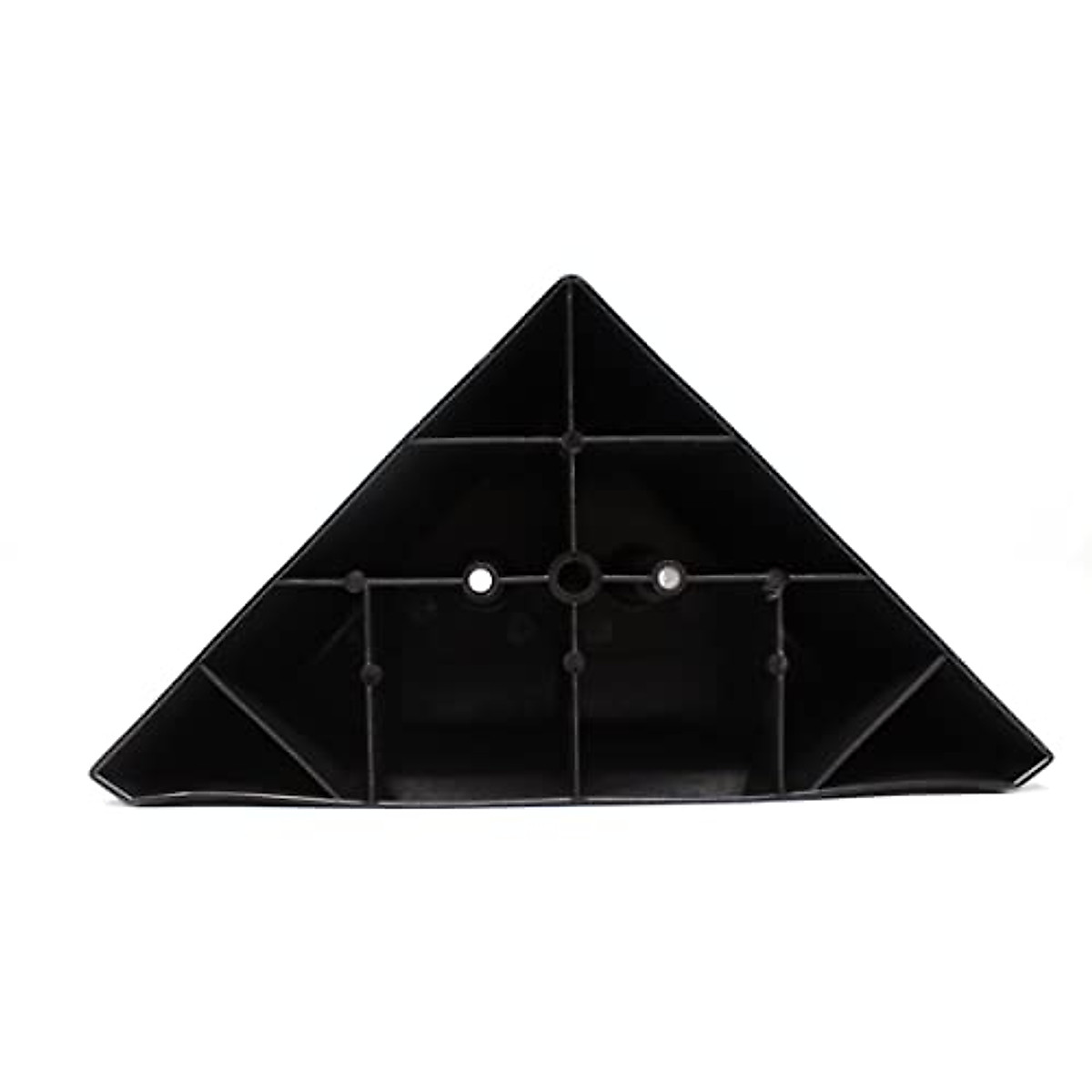 JSP Manufacturing 3" Triangle Plastic Furniture Black Corner Legs - Sofa Couch Chair Ottoman (4 Legs)